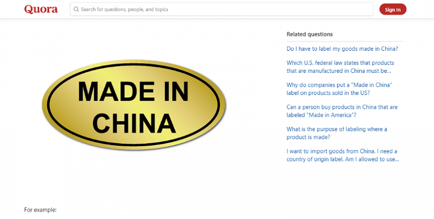 Are Made in China Stickers Made in South Korea