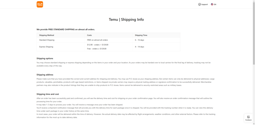 Temu Shipping: Timeline, Cost & Tips (2025) - Justchinait